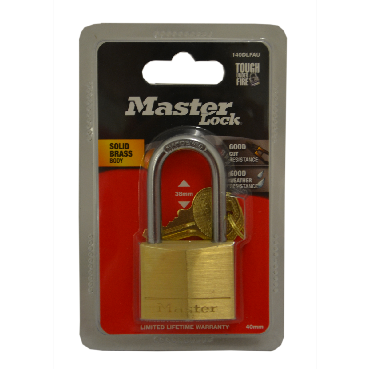Master Lock 40mm Solid Brass Long Shackle Diamond Padlock - Bunnings ...