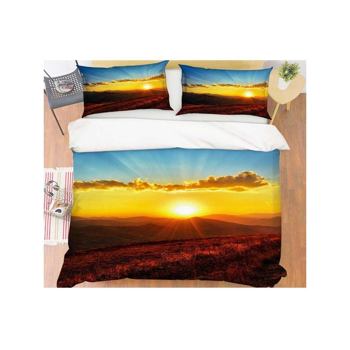 3D Beautiful Sunshine 68 Bed Pillowcases Quilt King Single Size ...