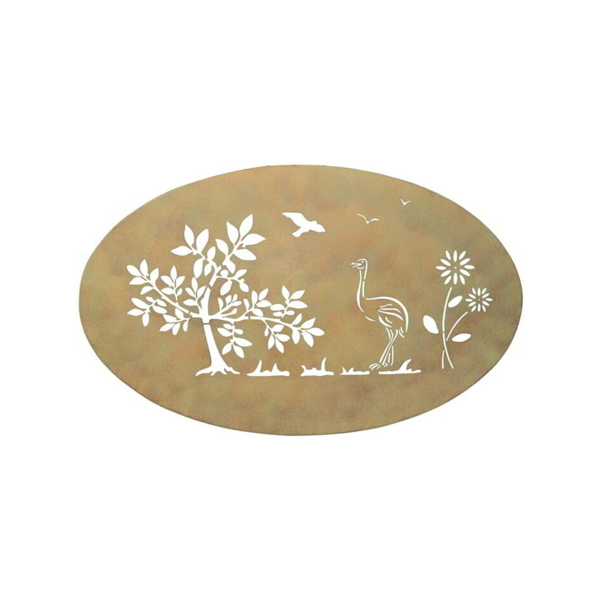 Willow & Silk Laser-Cut Oval Emu Indoor Wall Art - Bunnings Australia