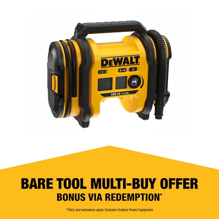 DeWALT 18V XR Cordless Air Inflator - Bare Unit - Bunnings New Zealand
