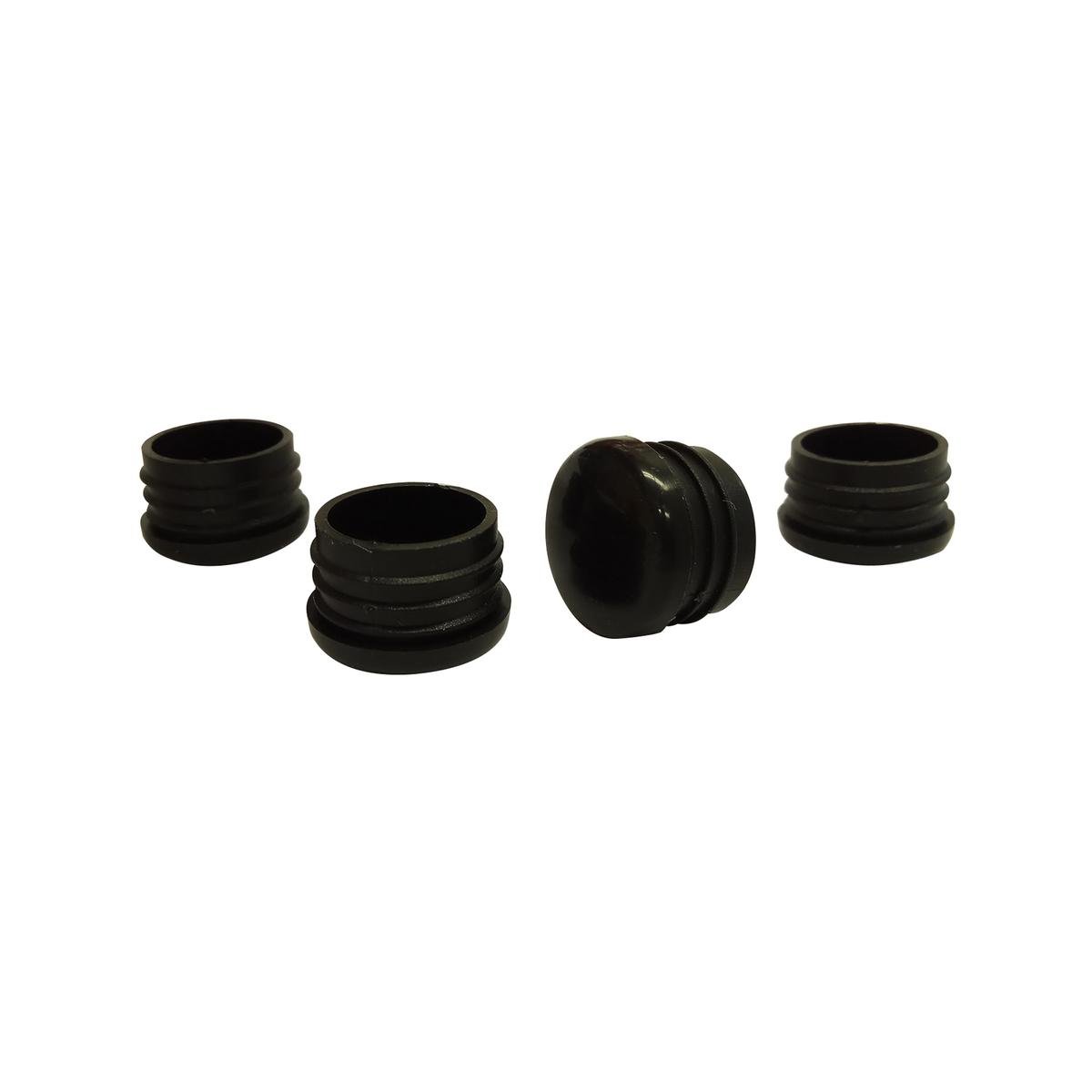 Surface Gard 25mm Black Round Plastic Internal Chair Tip - 4 Pack ...