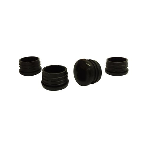 Surface Gard 25mm Black Round Plastic Internal Chair Tip - 4 Pack ...