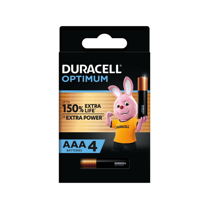 Duracell Optimum AAA 1.5V Battery - 4 Pack - Bunnings New Zealand