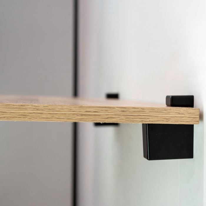 Flexi Storage Decorative Shelving Black Matte Rectangle Shelf Clip - 2 ...