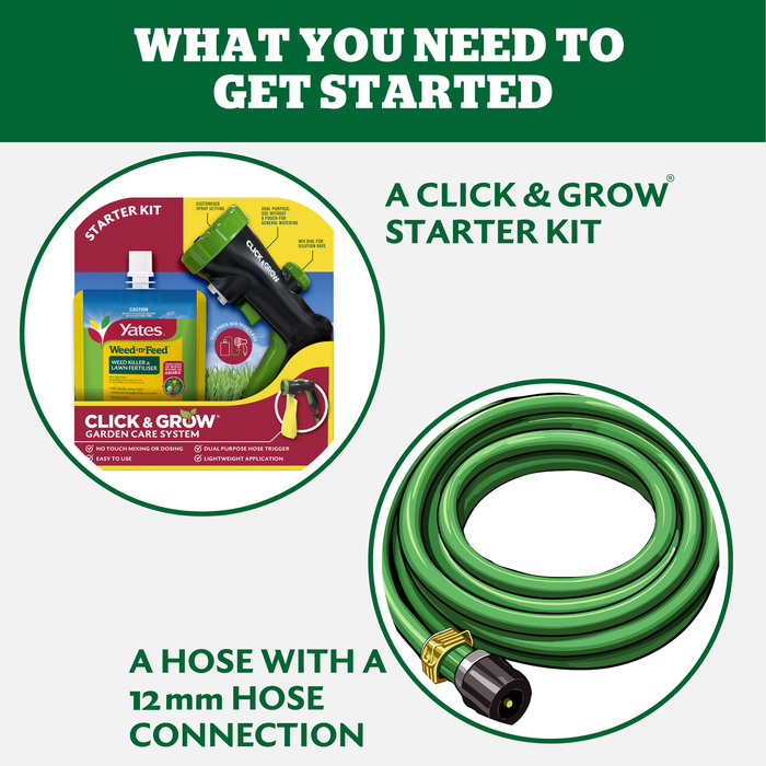 Yates 700ml Click And Grow Bindii And Clover Lawn Weed Killer ...