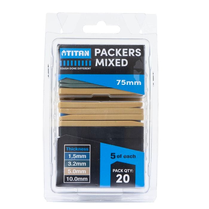Titan 75mm 20 Piece Mixed Window Packers - Bunnings Australia