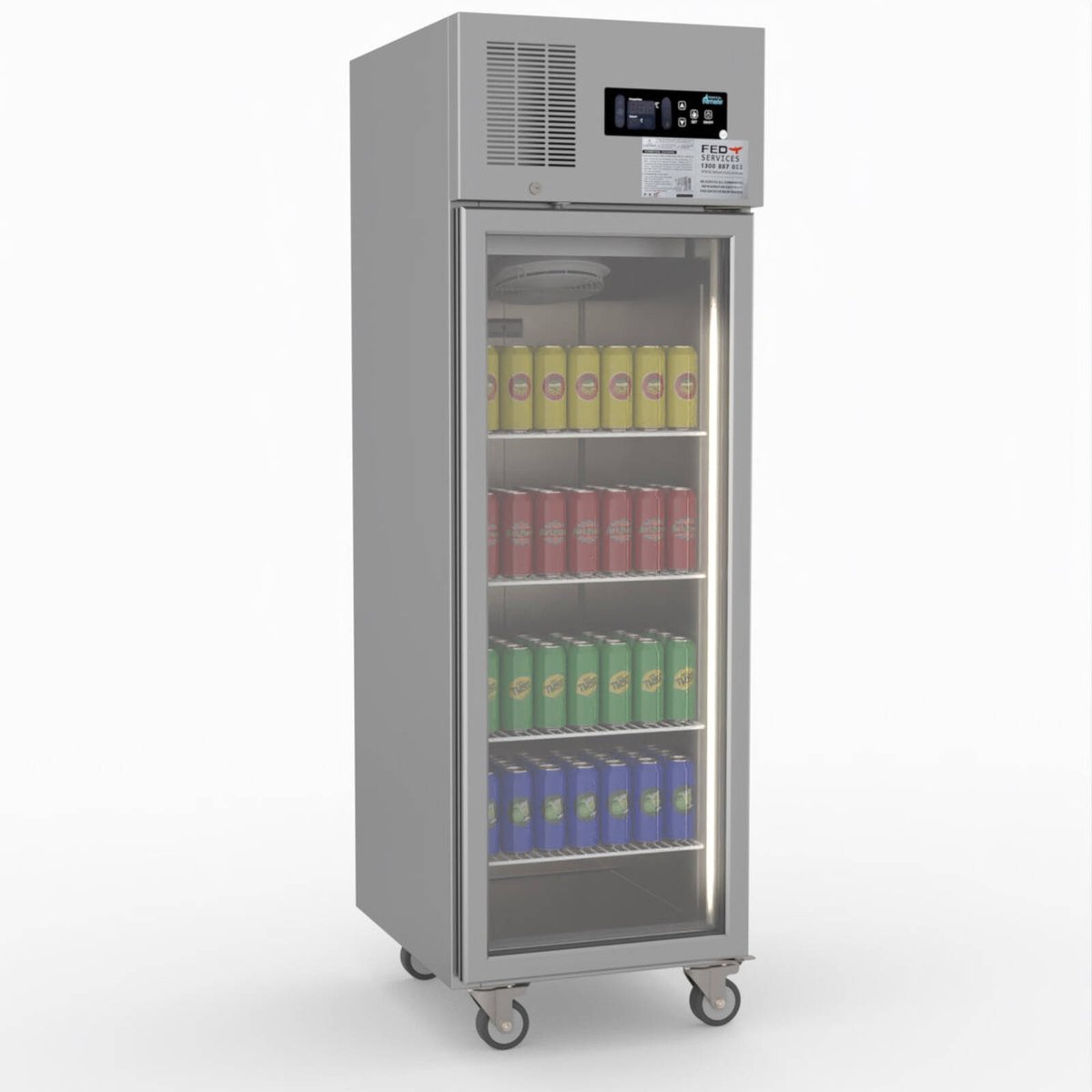 Thermaster Single Door Upright Display Fridge - Commercial Drink ...