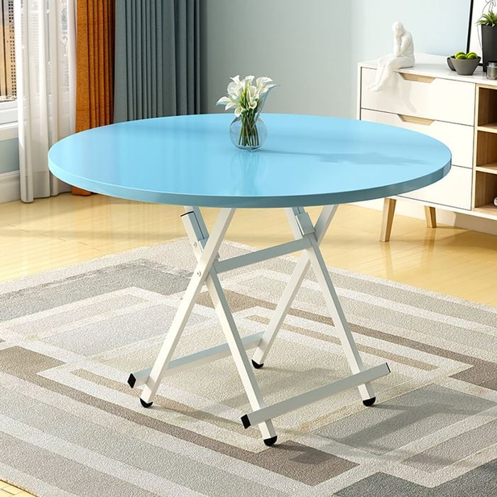 SOGA Blue Round Folding Dining Table - Bunnings Australia