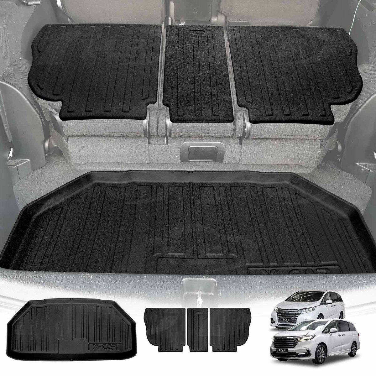 Boot Liner Kick Mats Set for Honda Odyssey 5th Gen 2014-2022 All ...