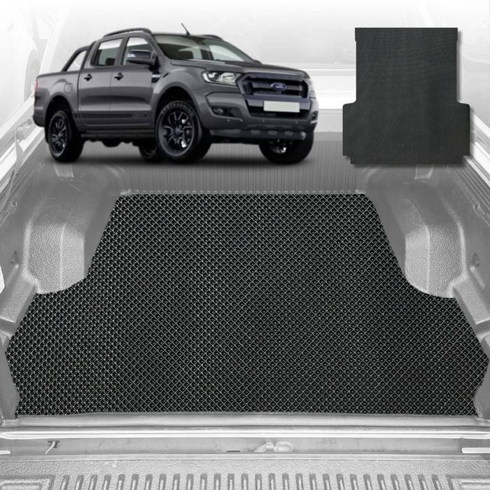 6D Diamond Ute Tub Mat for Ford Ranger (PX2 Dual Cab Ute) 2015-2018 ...