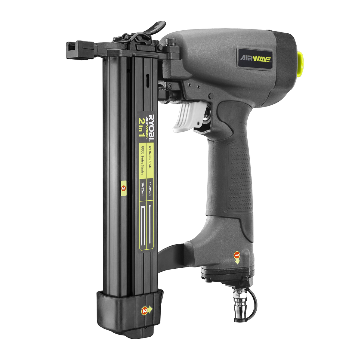 Ryobi Airwave 2-in-1 C1 Brad Nailer/Stapler - Bunnings New Zealand