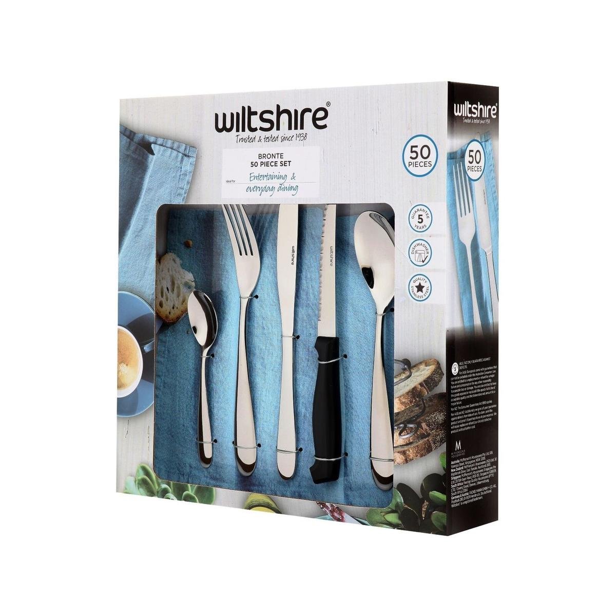 Wiltshire Bronte 50 Piece Cutlery Set - Bunnings Australia