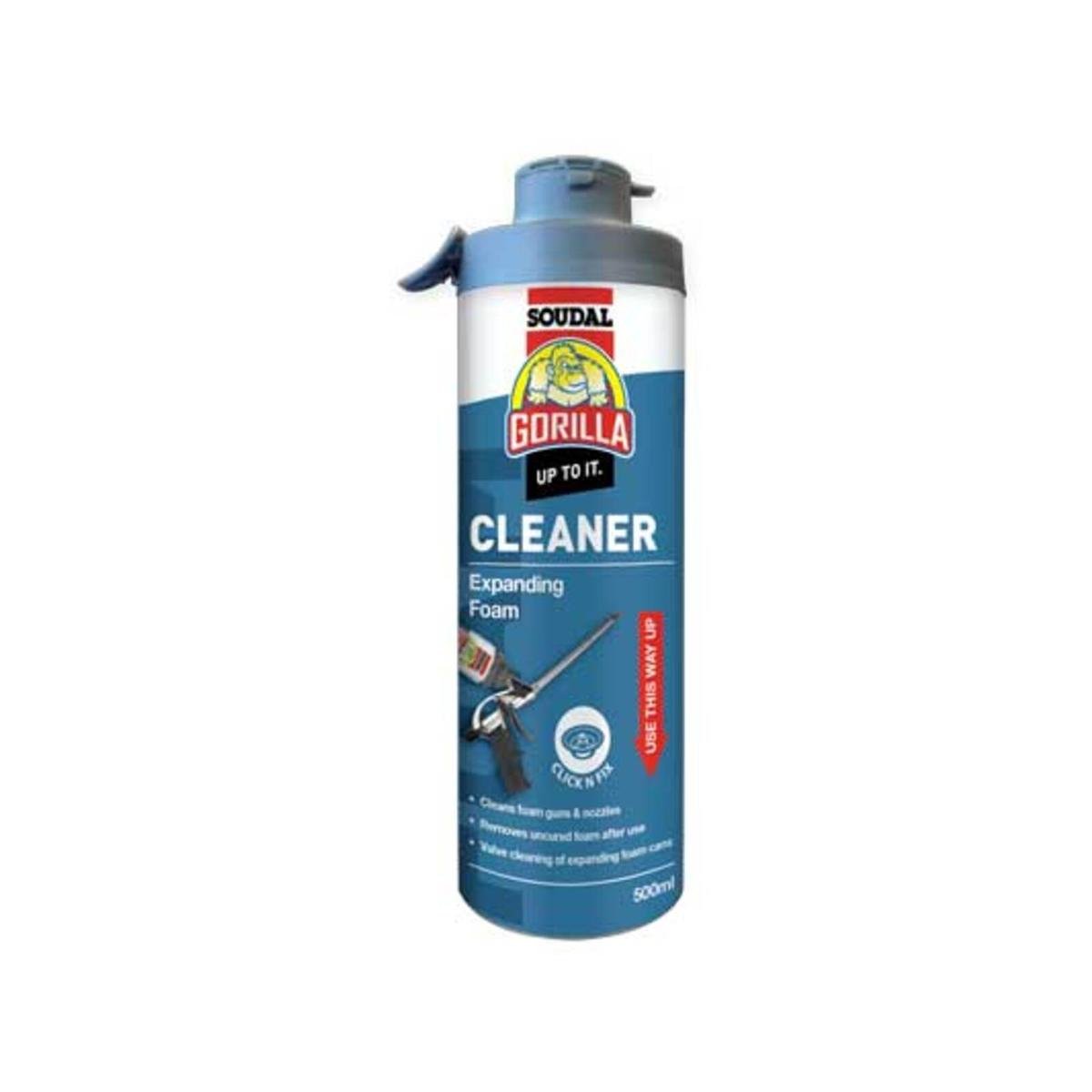 Gorilla 500ml Click And Fix Expanding Foam Cleaner - Bunnings New Zealand