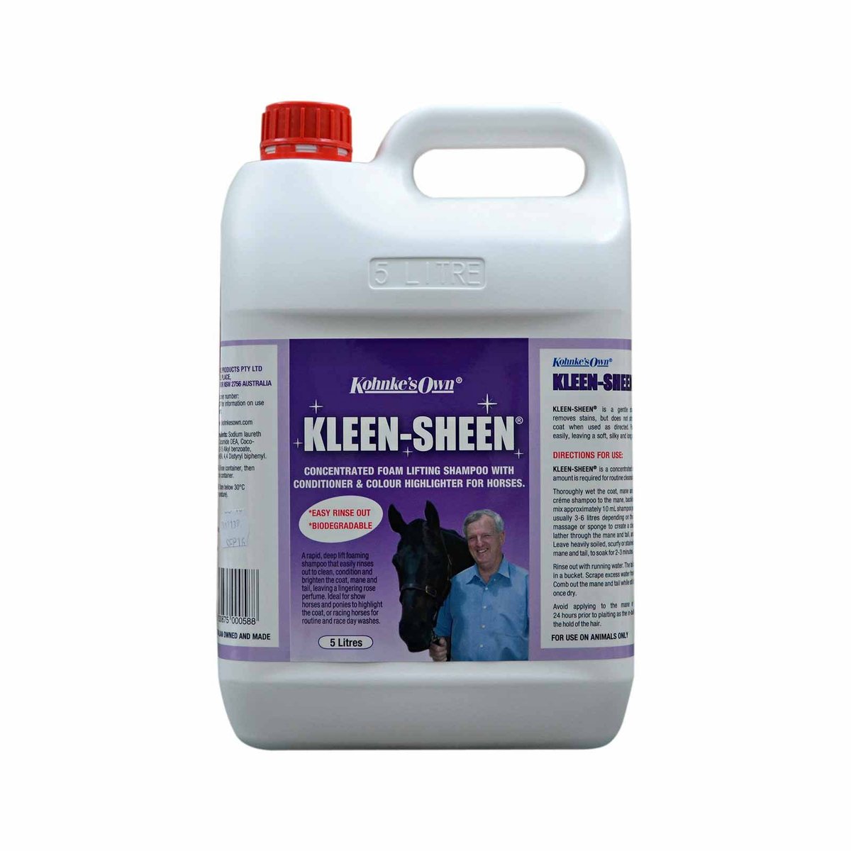 Kohnkes Own Kleen Sheen Horse Shampoo 5L - Bunnings Australia