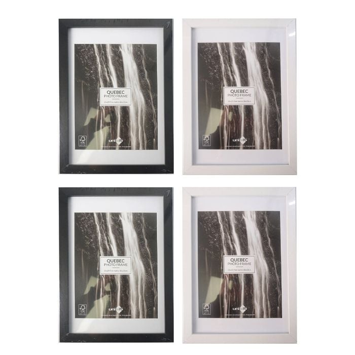 4PK Unigift Quebec Matboard Photo Picture Frame A4 Size Assorted ...