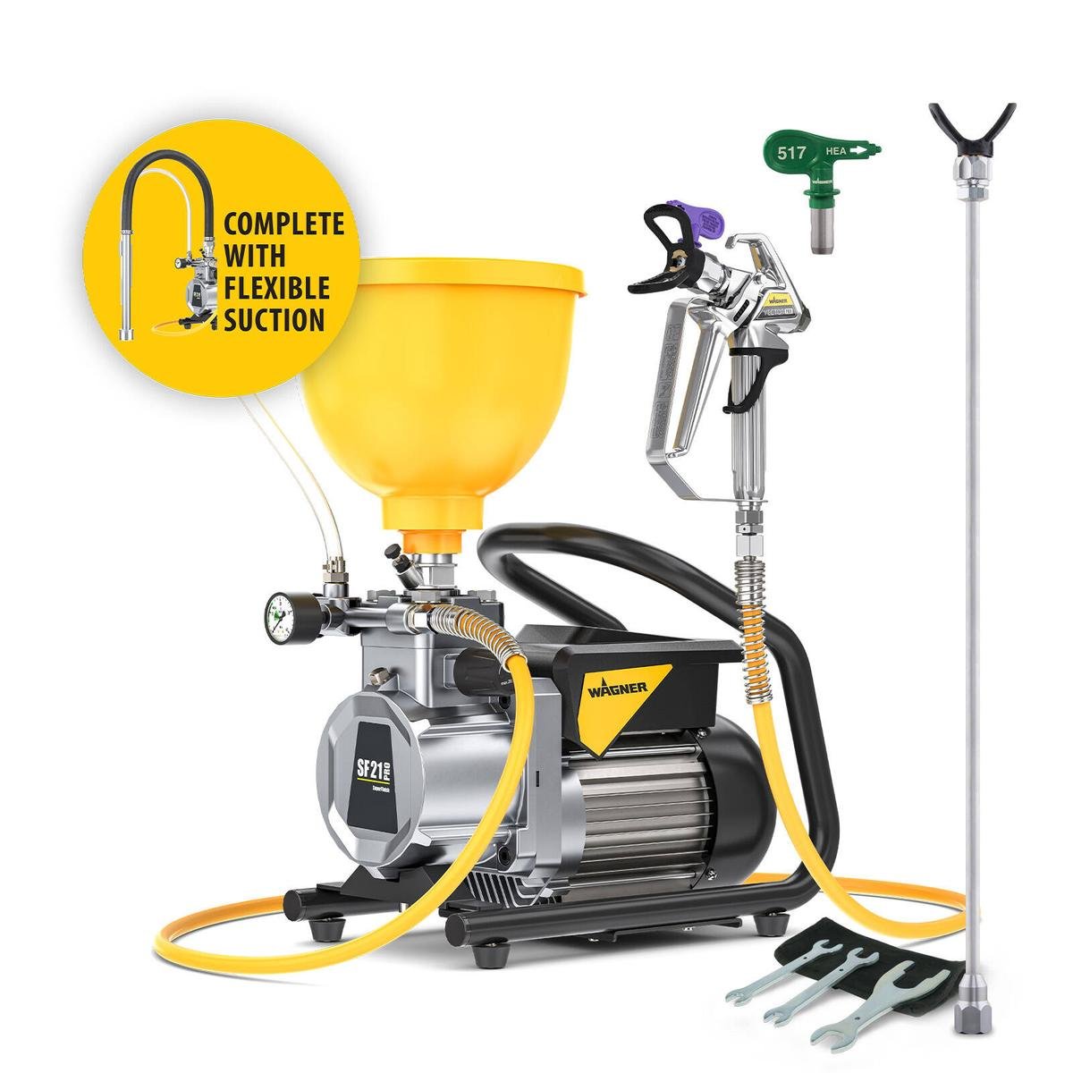 Wagner SF21 Pro Paint Sprayer 2-in-1 Plus - Includes 24" Spray Tip ...