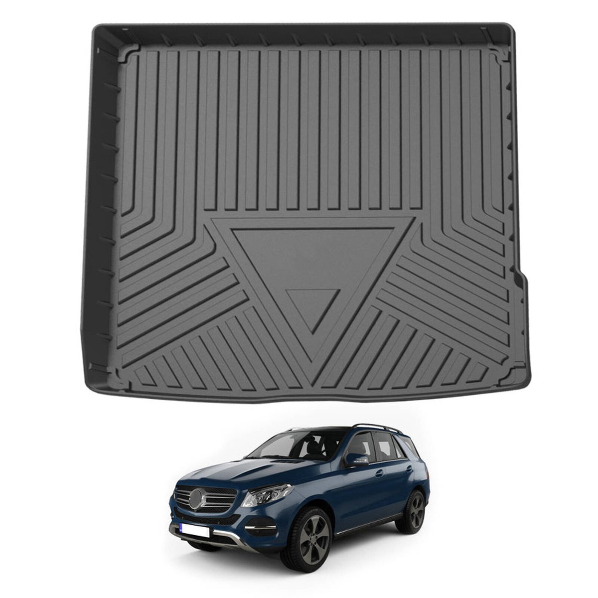 AUSGO Boot Liner for Mercedes-Benz GLE-Class W166 2015-2019 Cargo Trunk ...