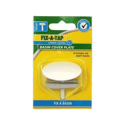 FIX-A-TAP 50mm White Basin Cover Plate - Bunnings New Zealand