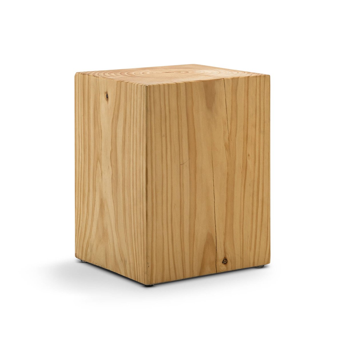 Blok Square Natural Stump Stool - Bunnings Australia