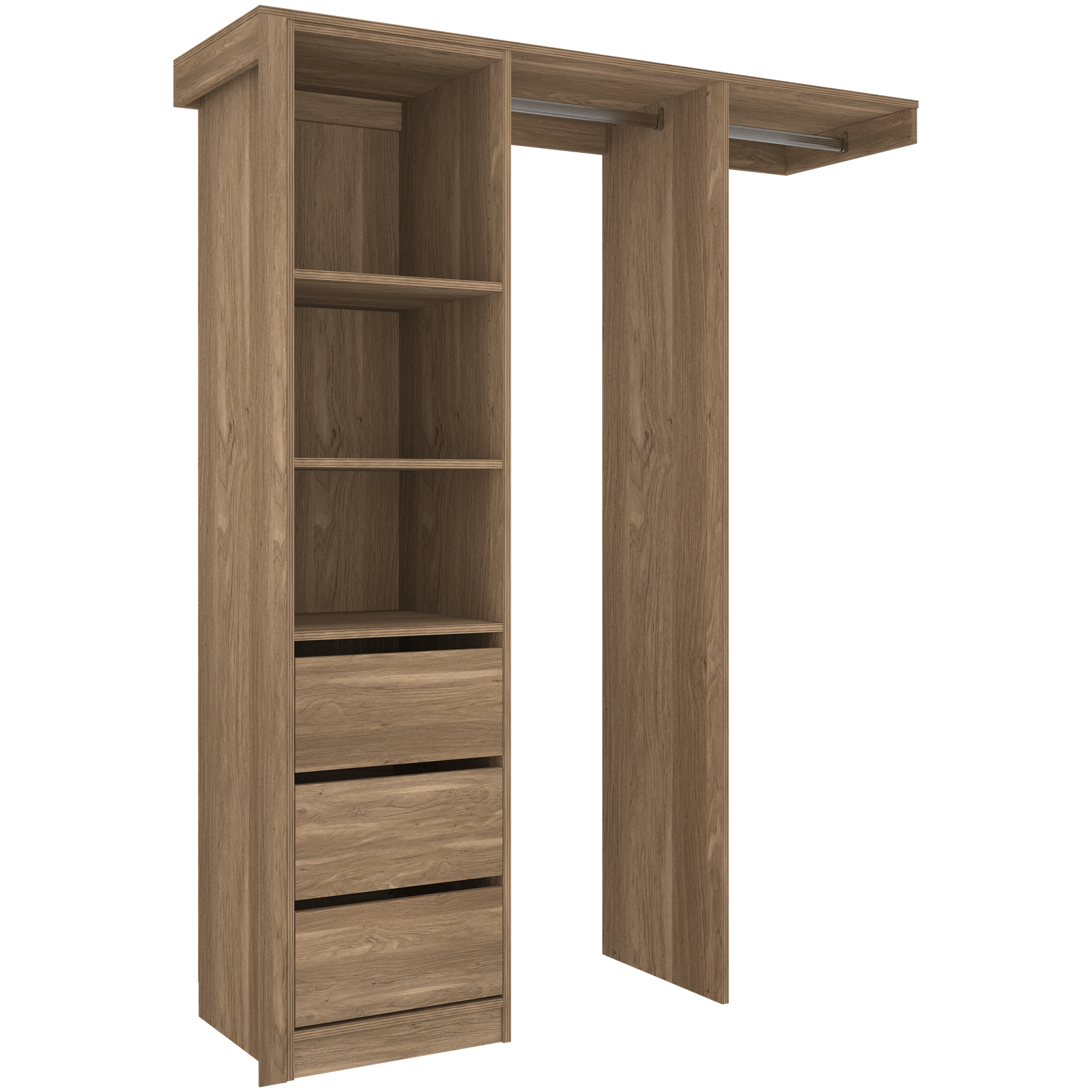 1500 - 1800mm Cove Pack 2 Opening Built In Wardrobe Package - Lugna Online