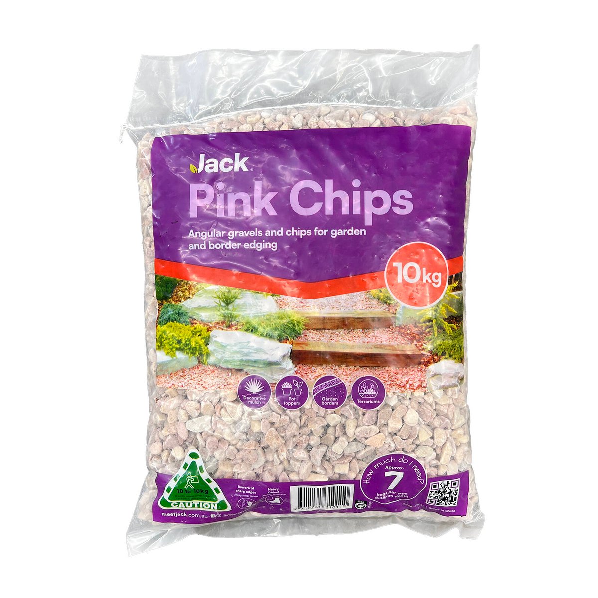 Jack 10kg Pink Decorative Pebble Chips - Bunnings New Zealand