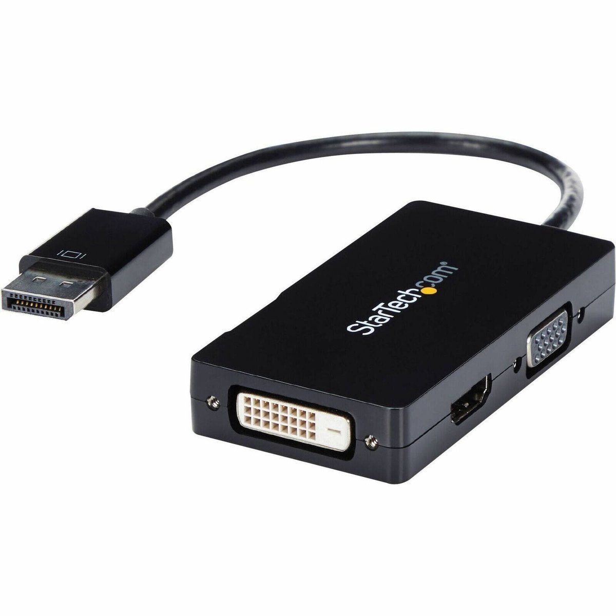 StarTech.com Travel A/V adapter: 3-in-1 DisplayPort to VGA DVI or HDMI ...