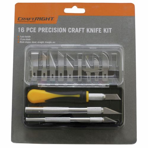 Craftright 16 Piece Precision Craft Knife Kit - Bunnings New Zealand