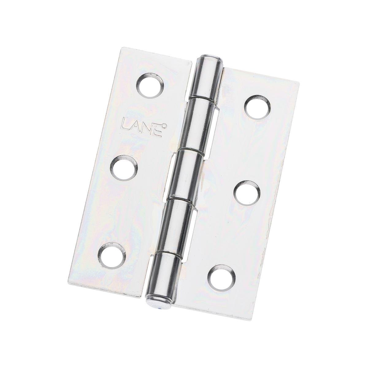 Lane 70 x 50 x 1.6mm Zinc Plated Durasmooth Fixed Pin Butt Hinge - 2 ...