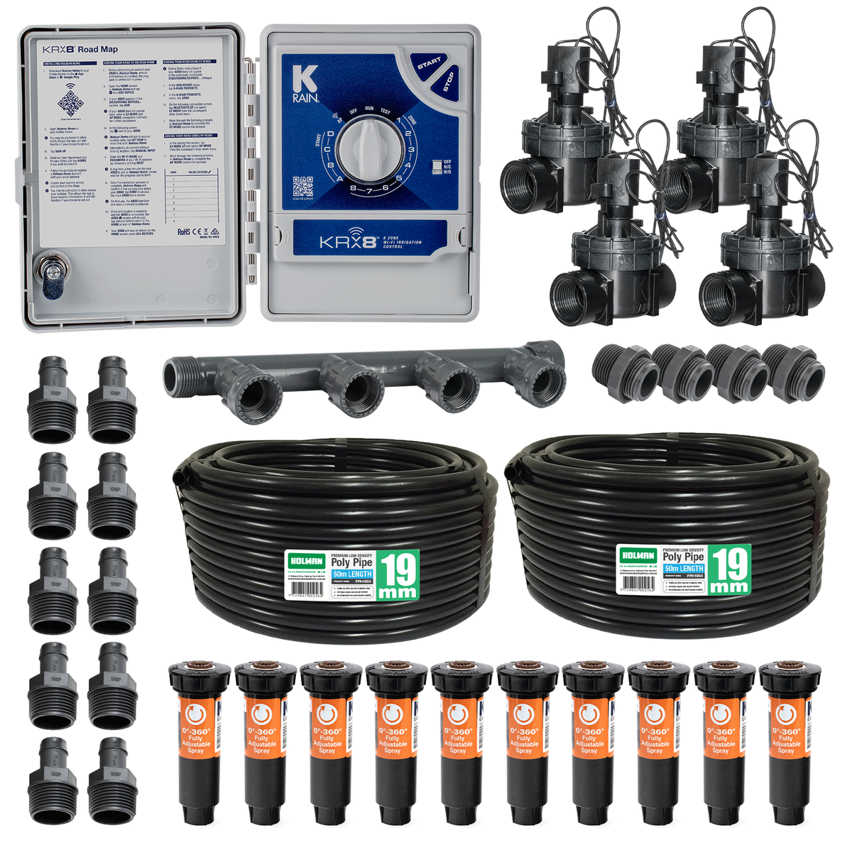 K-Rain Irrigation Smart Lawn Starter Pack - Large - Bunnings Australia
