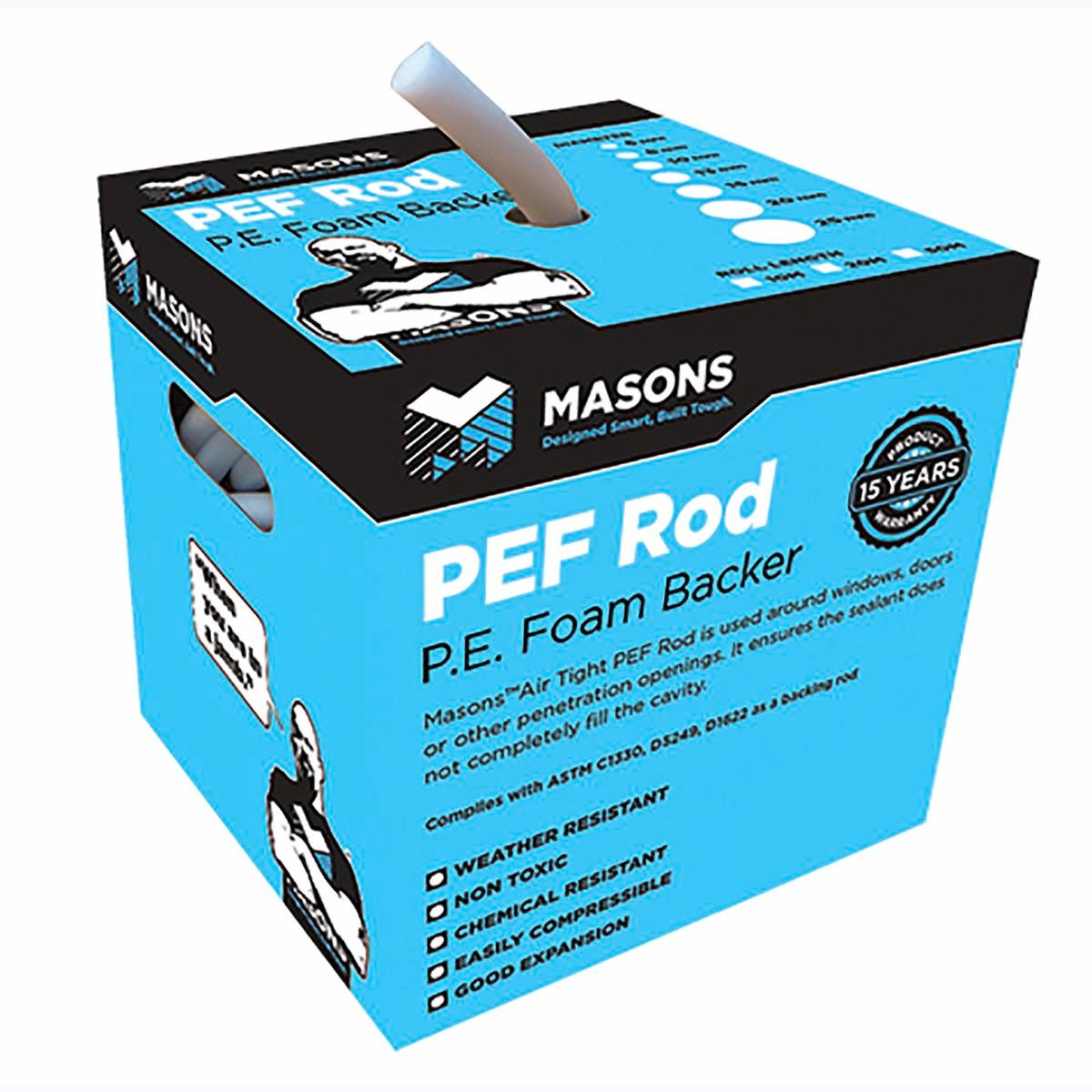 Masons 20mmx20m P.E.F. Backing Rod - Bunnings New Zealand