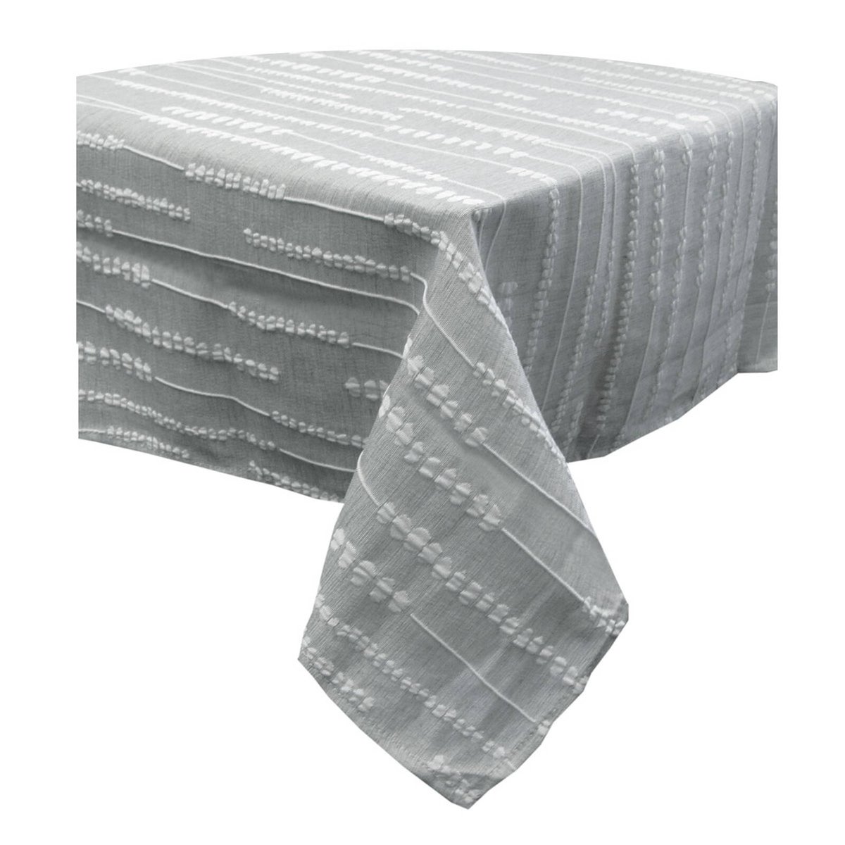 Perline Grey Jacquard Polyester Tablecloth 180 x 350cm - Bunnings Australia