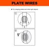 Everhang 20 - 25cm Brass Plated Hanging Plate Wires - Bunnings Australia