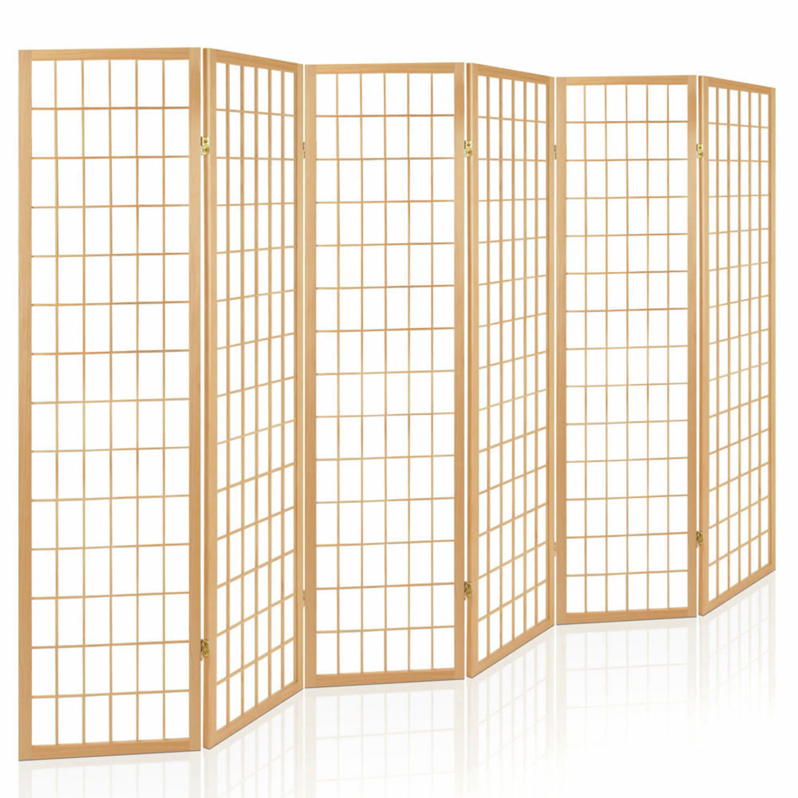 Artiss 6 Room Divider Screen Solid Wood Timber Dividers Panel Fold Stand Privacy Bunnings Australia