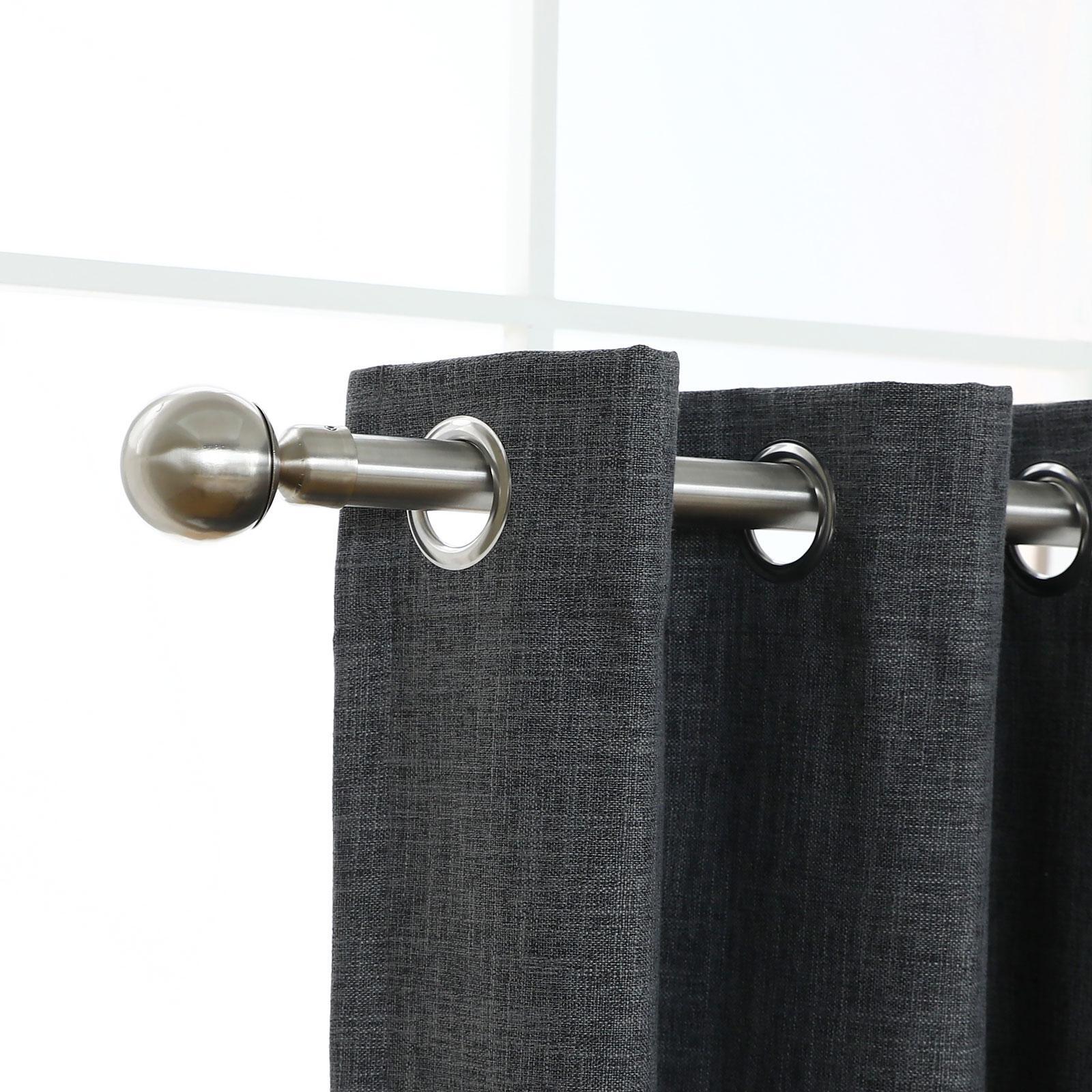 Windoware 2200 4000mm 25 28mm Satin Ball Adjustable Metal Premium Curtain Rod Bunnings Australia