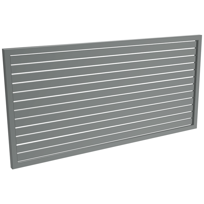 ProtectorAl 1001-2000W X 300-1000H Monument Aluminium Welded Slat Panel ...