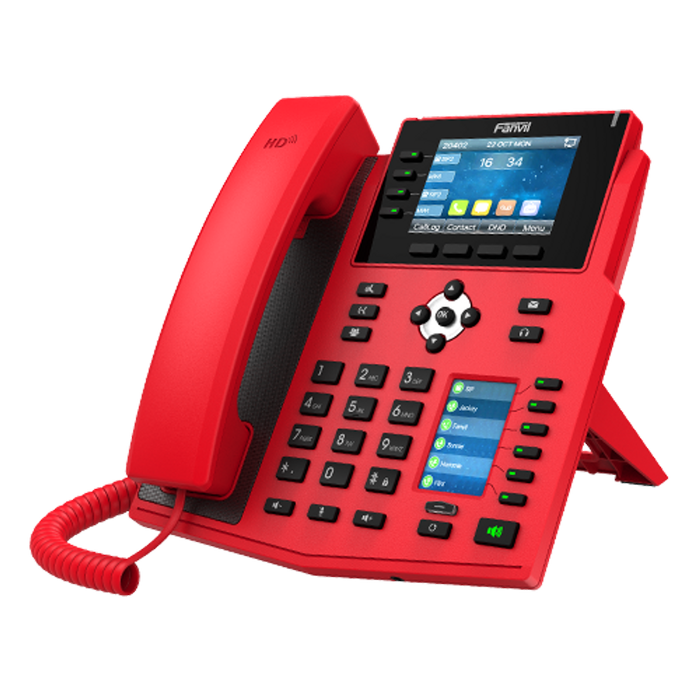 Fanvil X5U-RED High End Enterprise IP Phone - 3.5' Colour Screen, 16 ...