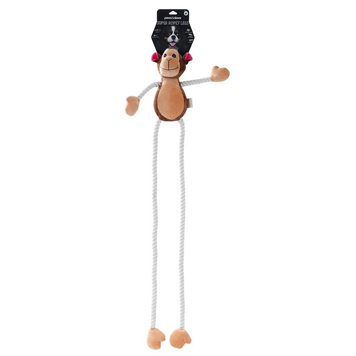 Paws & Claws Super Long Rope Leg Monkey 107X13cm - Bunnings Australia