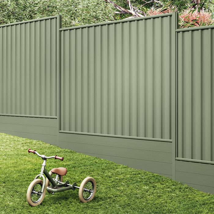 ProtectorAl 2350mm Pale Eucalypt Stackable Aluminium Sleeper - Bunnings ...