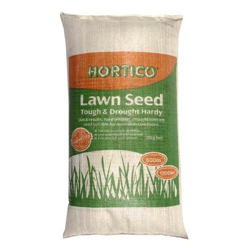 Hortico 20kg Tough And Drought Hardy Lawn Seed - Bunnings Australia
