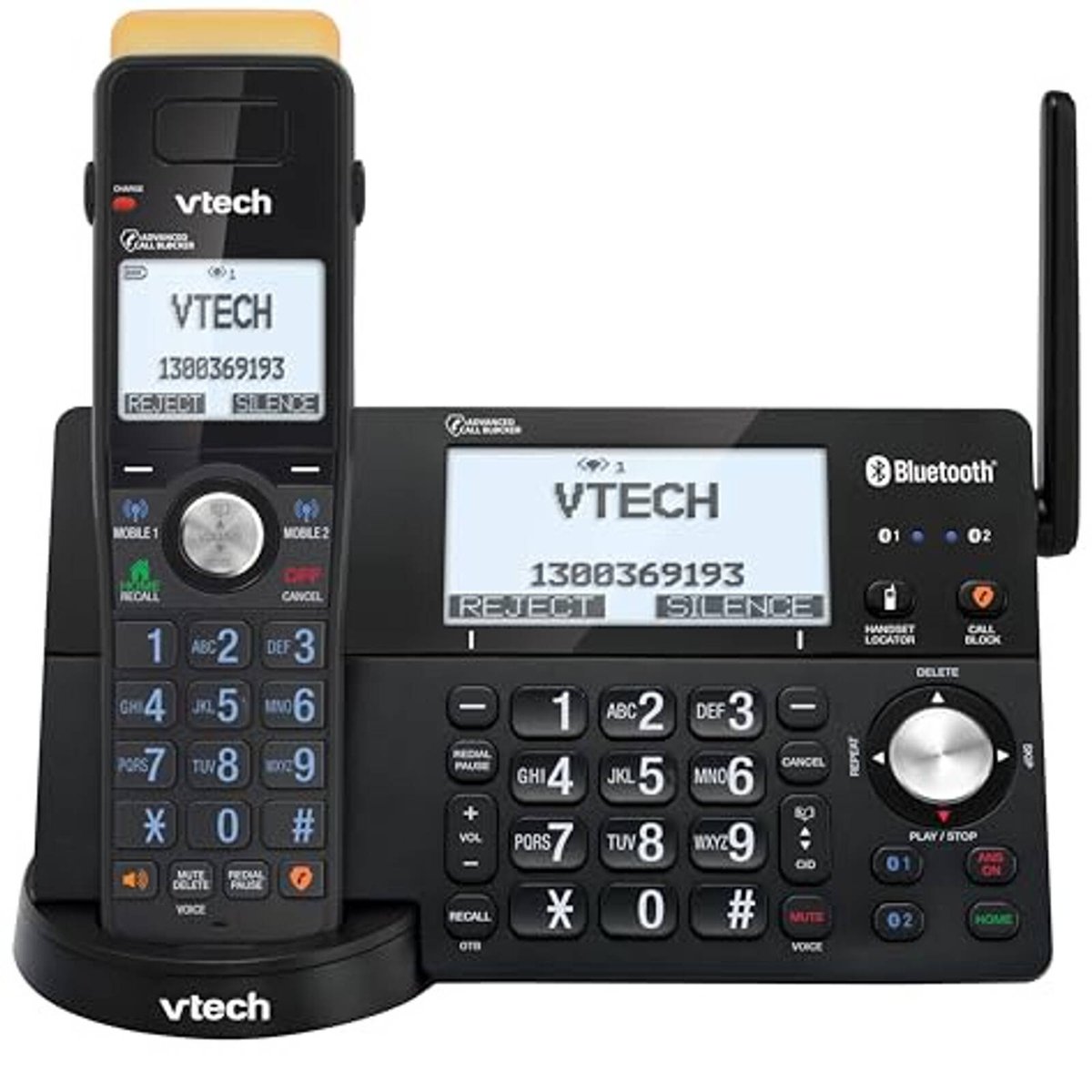 VTech 21250 Super Long Range DECT Cordless Phone with MobileConnect ...