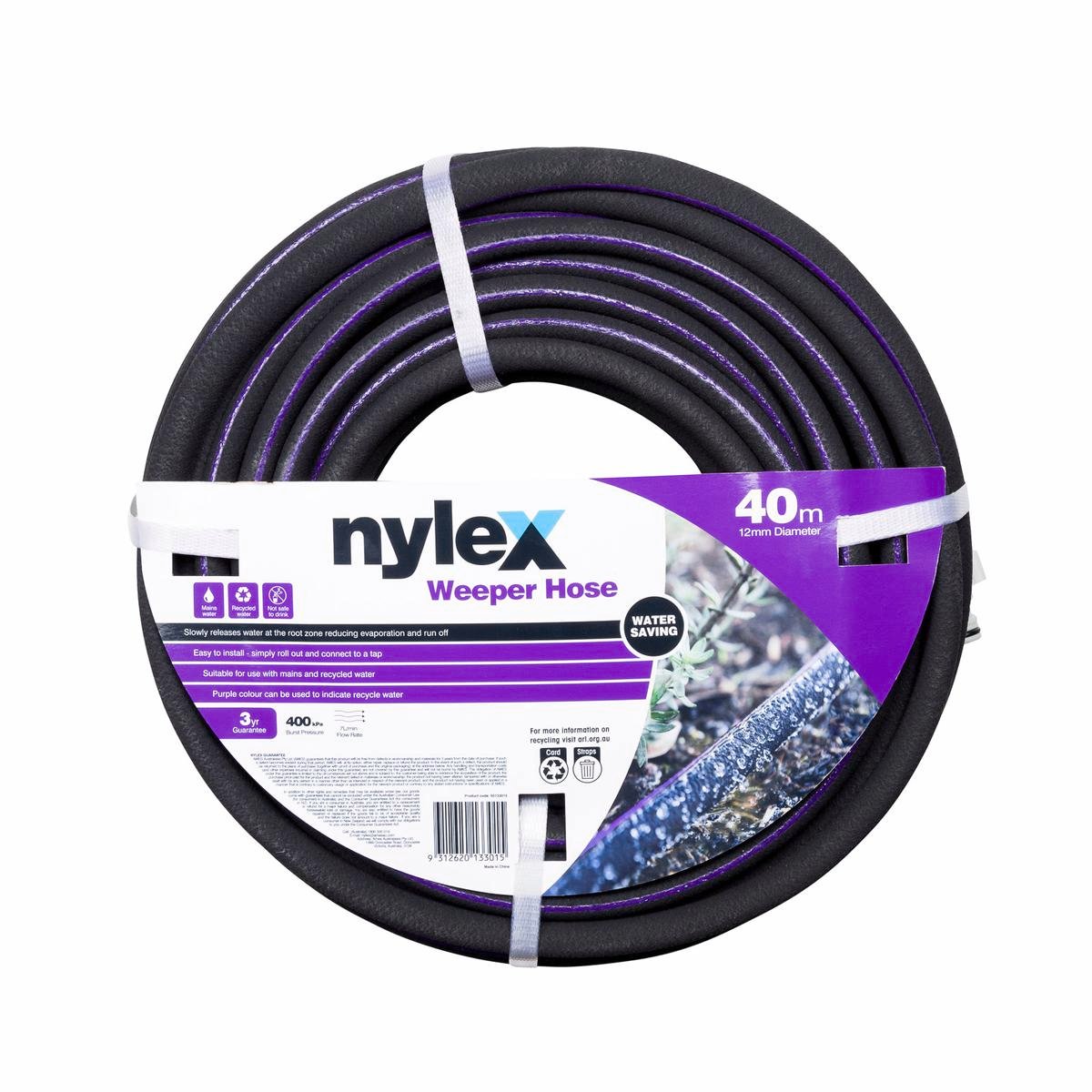Nylex Recycled Water 12mm x 40m Weeper Hose - Bunnings Australia