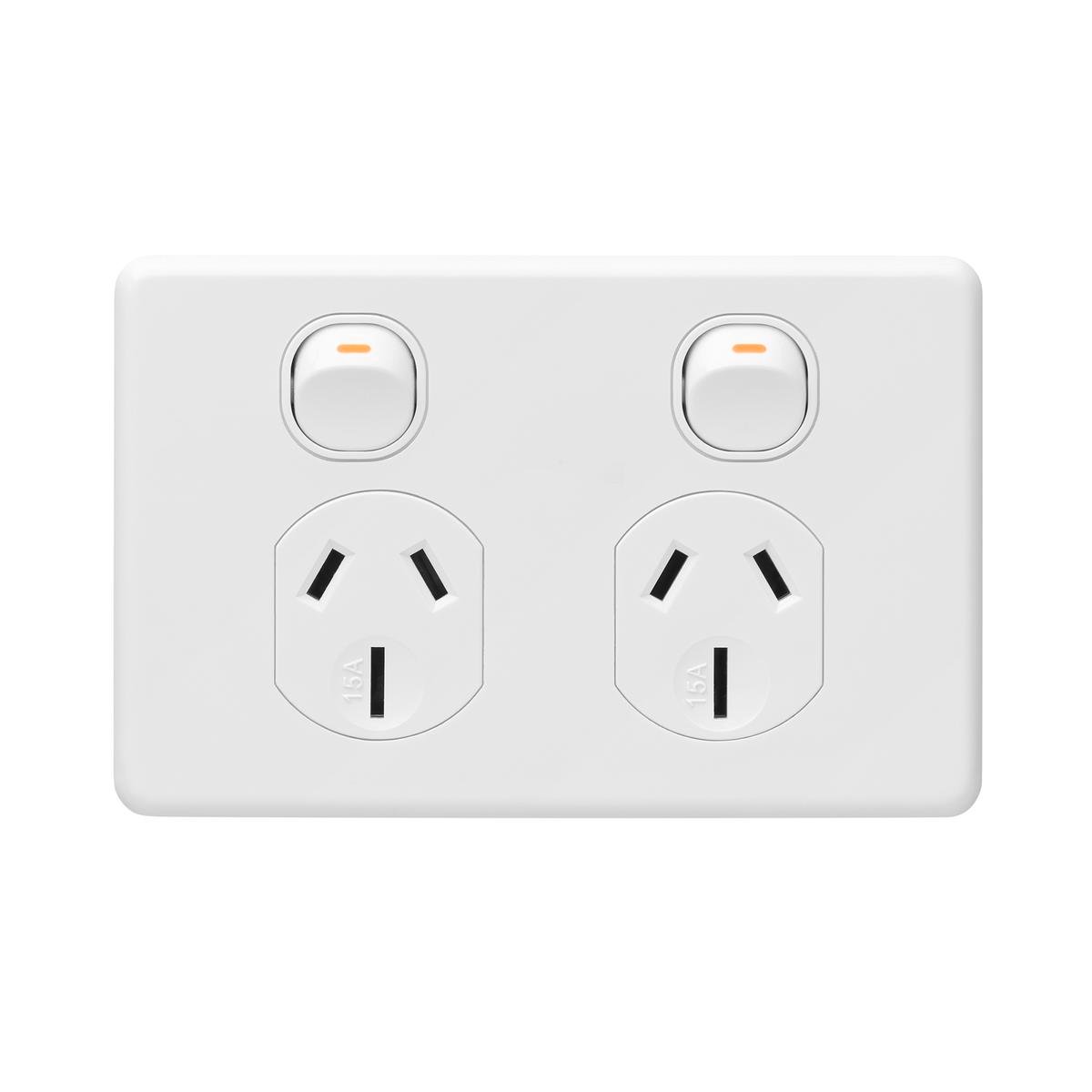 DETA 15Amp X6 Double Power Point - Bunnings Australia