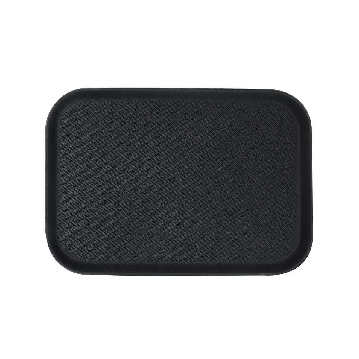 Rectangle Non-Slip Serving Tray - 66cm x 45.5cm - Black - Bunnings ...