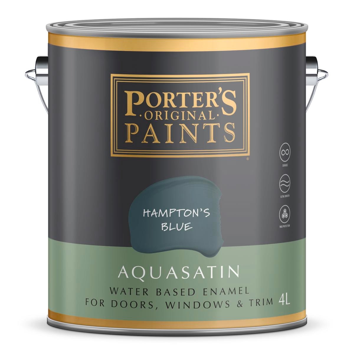 Porter's Paints 4L Hamptons Blue Aquasatin - Bunnings Australia