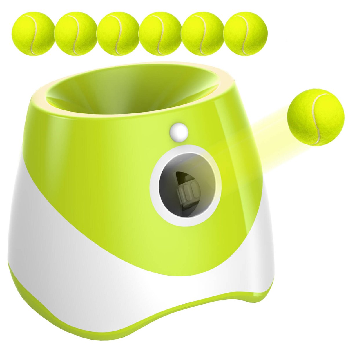 Advwin Automatic Dog Ball Launcher with 6 Tennis Balls - Bunnings Australia