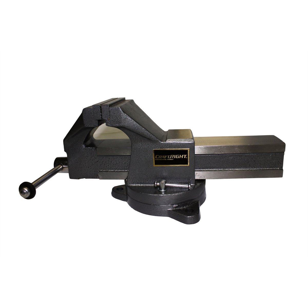 Craftright 100mm Heavy Duty Steel Swivel Bench Vice - Bunnings Australia