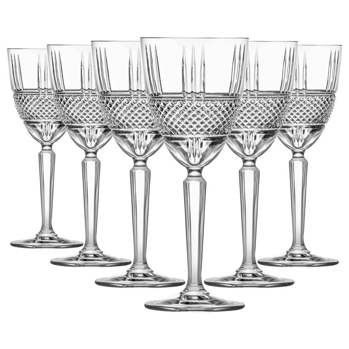 RCR Crystal Brillante Wine Glasses - 290ml - Pack of 6 - Bunnings Australia