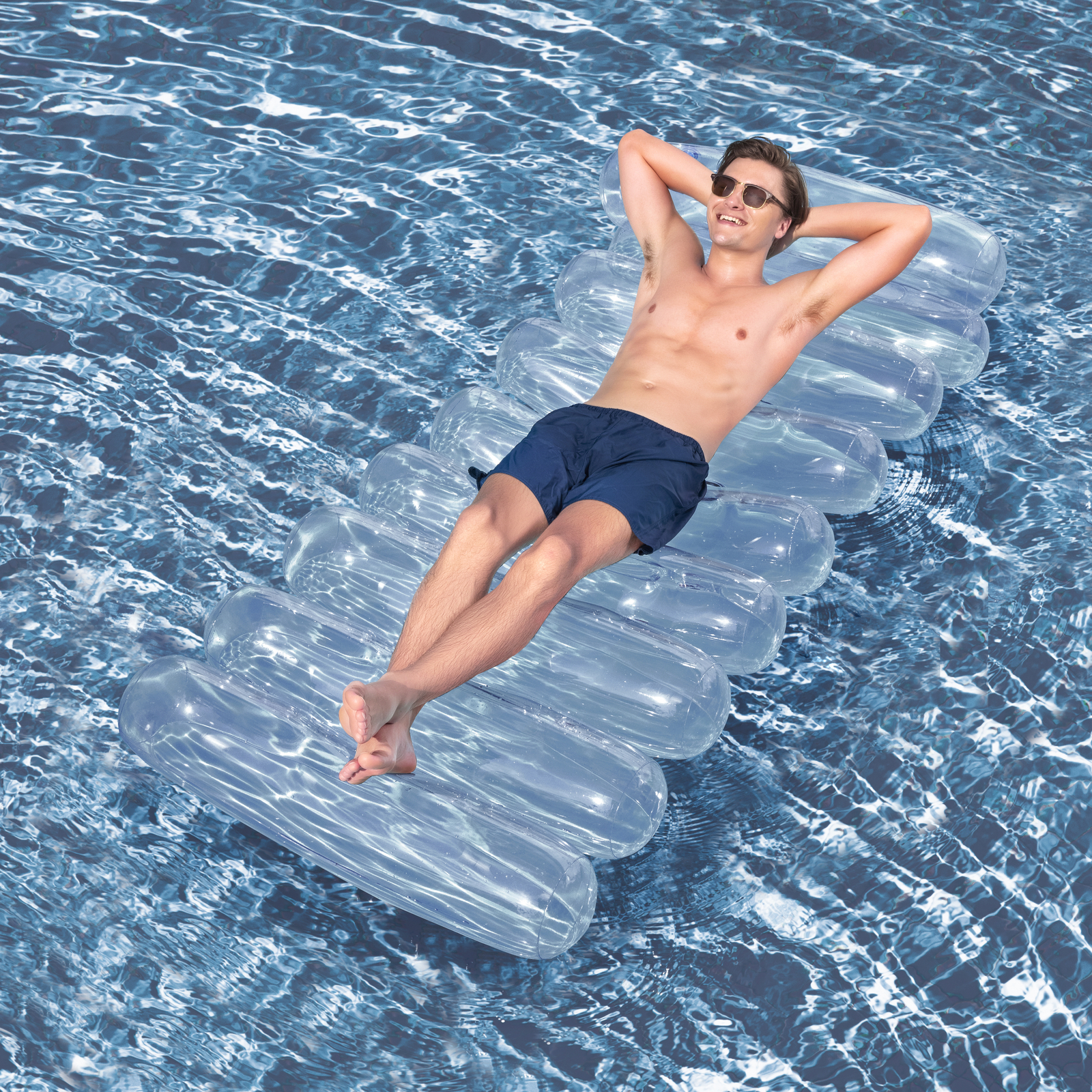 H2OGO Clear Multipanel Pool Lounge Bunnings Australia