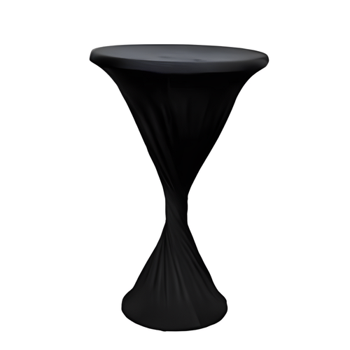 Just Party Linen Black Cocktail Dry Bar Cover (Round base 60cm ...