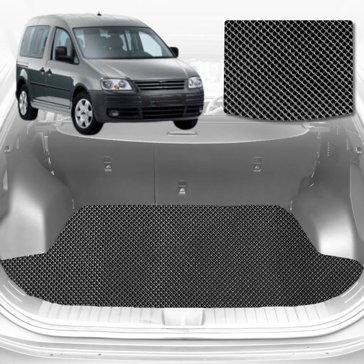 6D Diamond Car Boot Mat for VolksWagen Caddy Front Only2021-Current ...